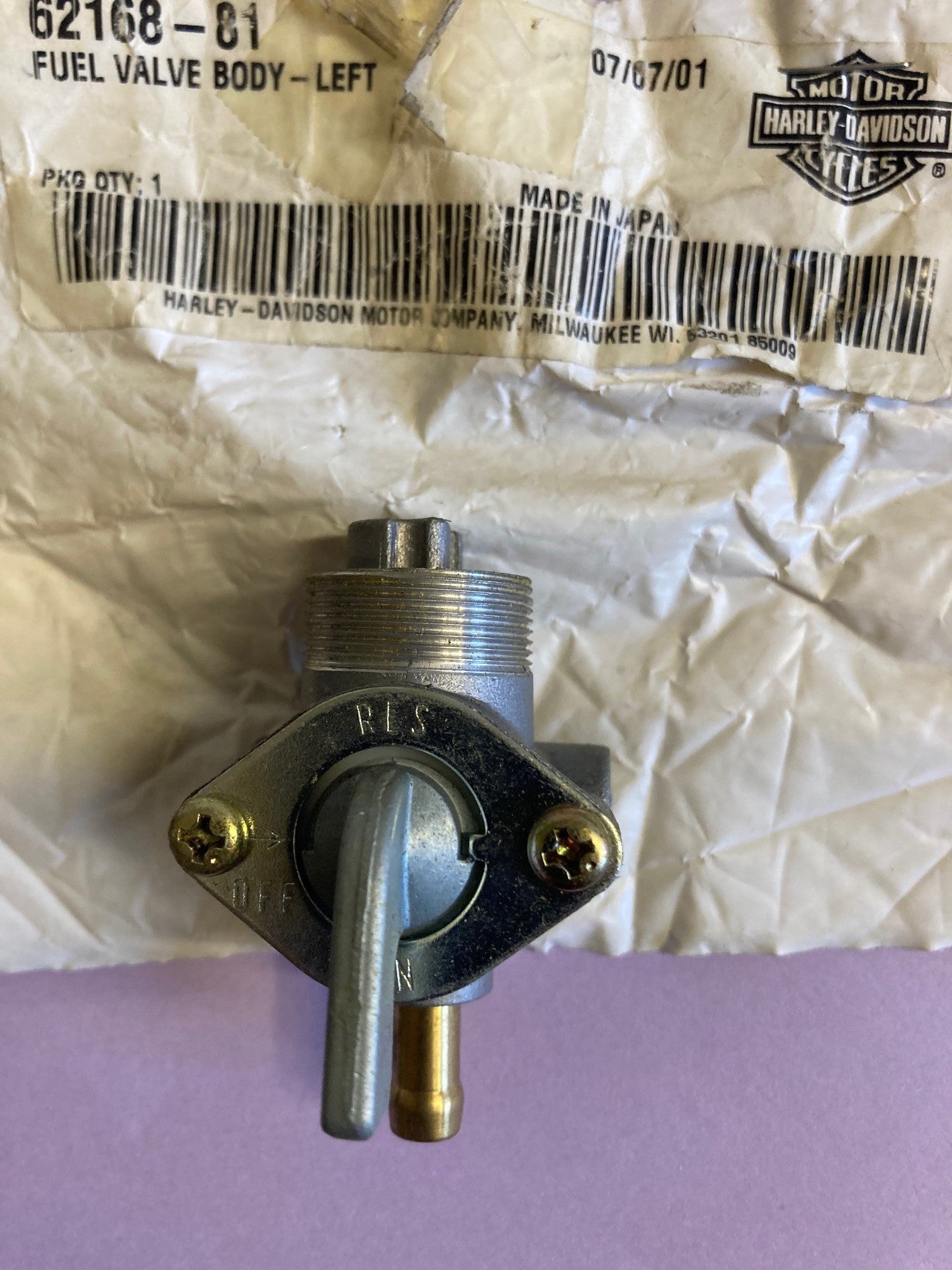 62168-81 Fuel Valve Body fits 1975-2006 models – TOMS NOS PARTS