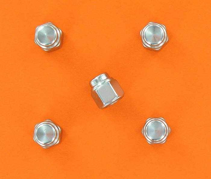 Cap nut, 3/8"-24 x 9/16" | Color: chrome | Order Number: R0129cap | OE ...